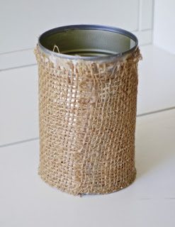 Easy to Make Burlap Pencil Holder - Happy Happy Nester