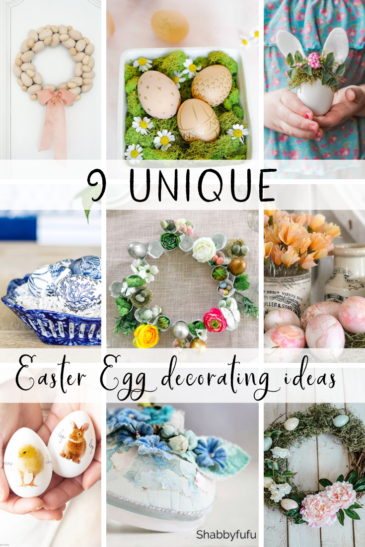 9 Unique Easter Egg Ideas: Decoupage Eggs - Happy Happy Nester