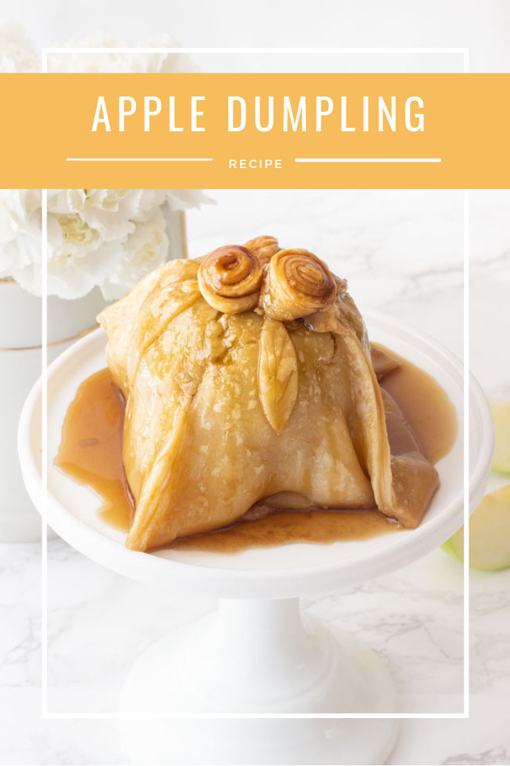 Easy Apple Dumpling Dessert with Caramel Sauce - Happy Happy Nester