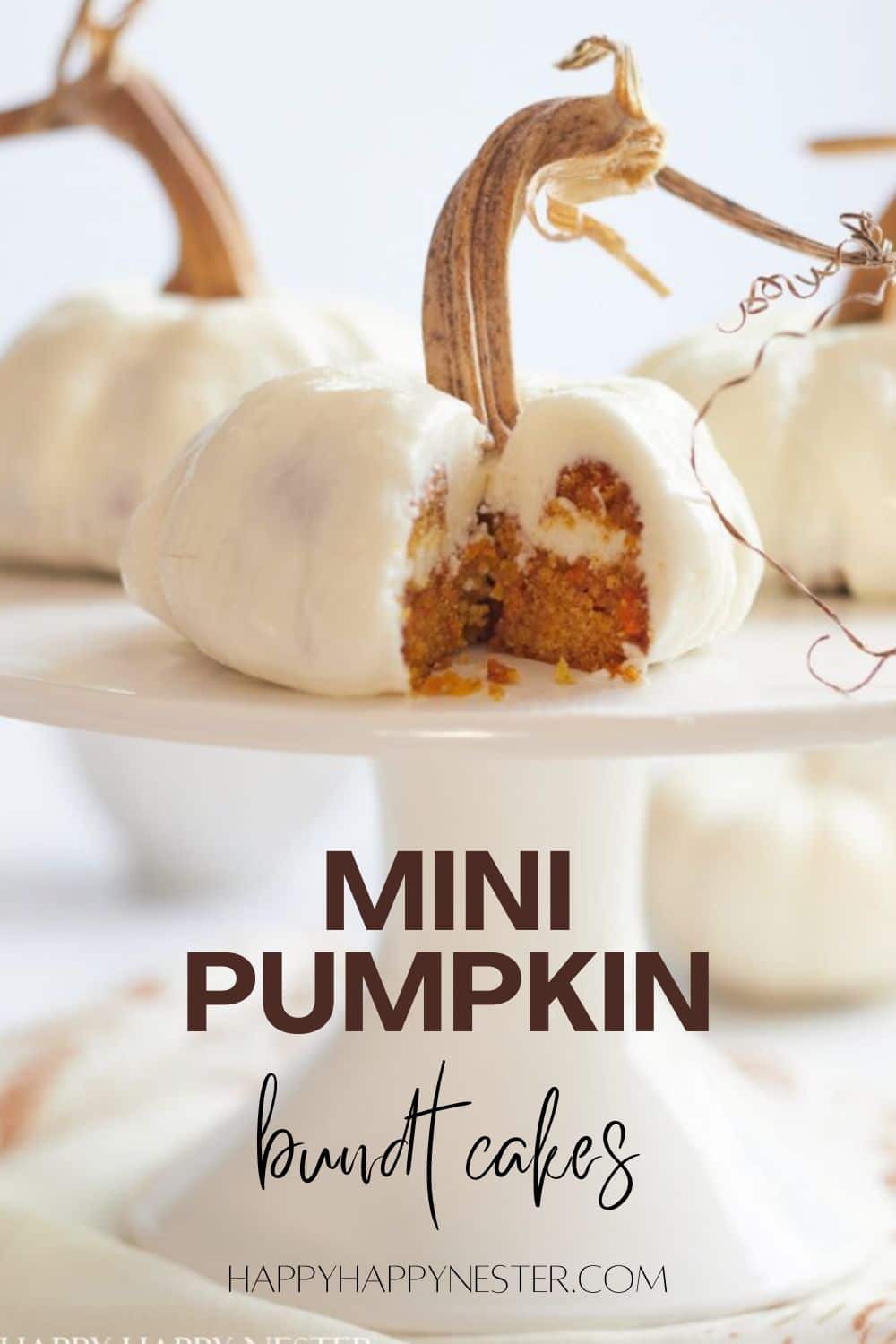 Mini Pumpkin Bundt Cakes (Recipe) - Happy Happy Nester