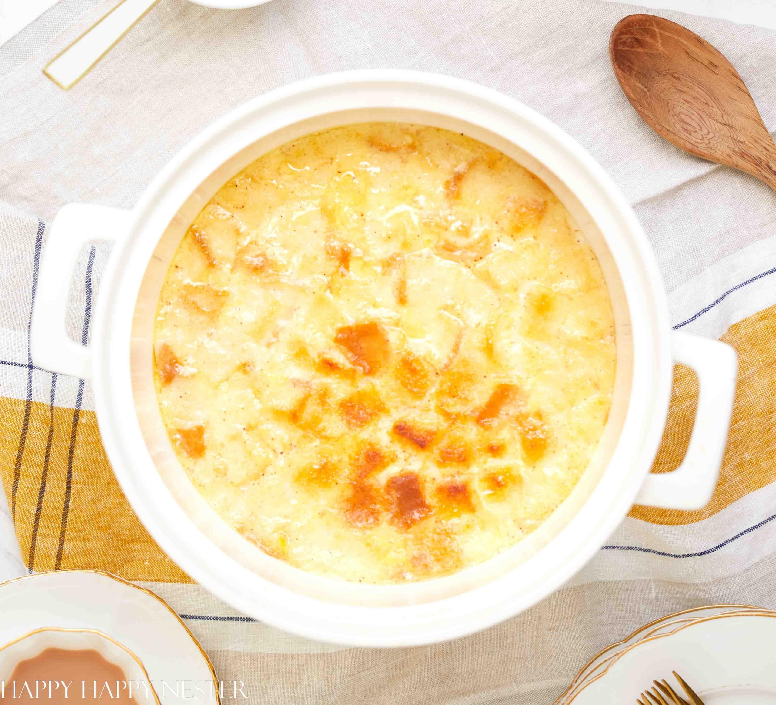 Custard Bread Pudding - Happy Happy Nester