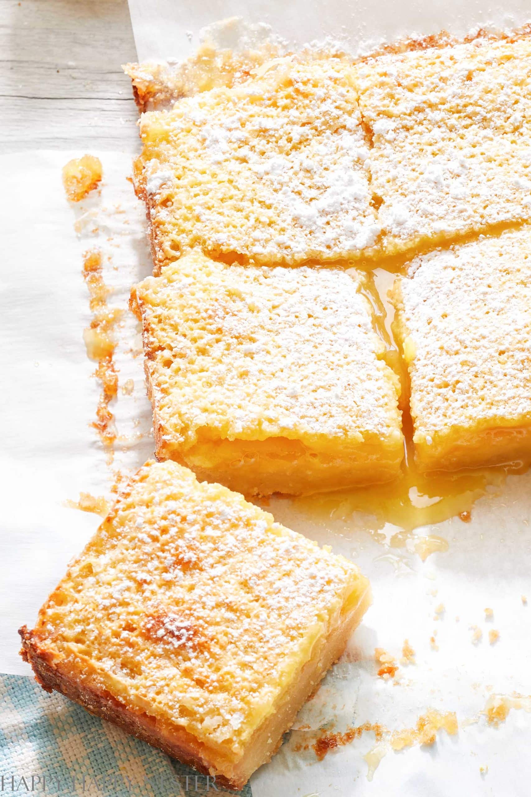 Old Fashioned Lemon Squares Recipe - Happy Happy Nester