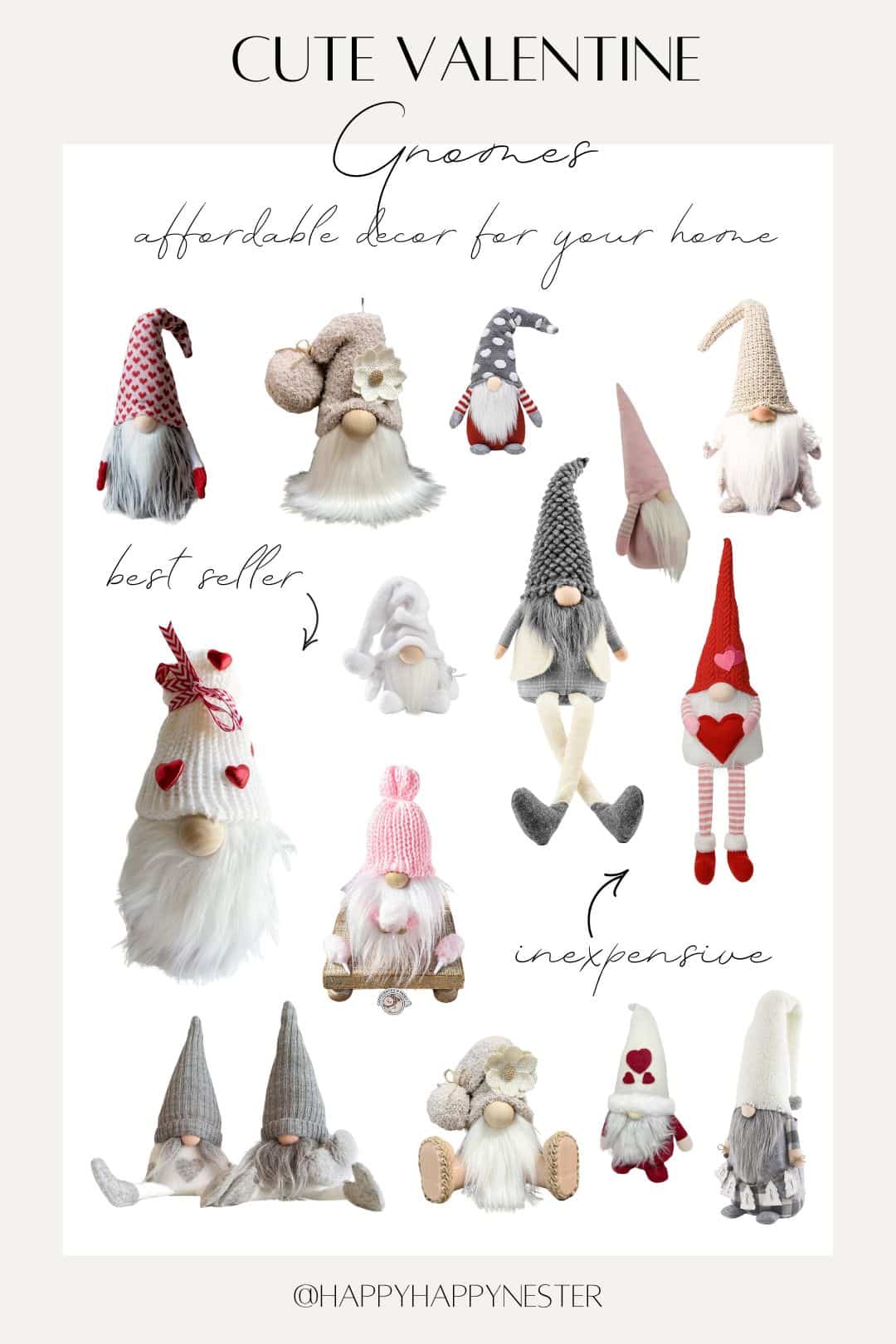 Cute Valentine Gnomes - Happy Happy Nester