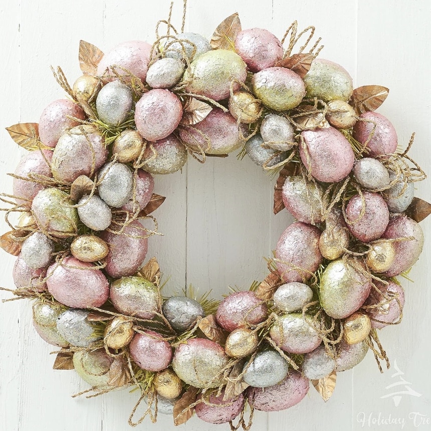Easter Egg Wreath DIY - Happy Happy Nester