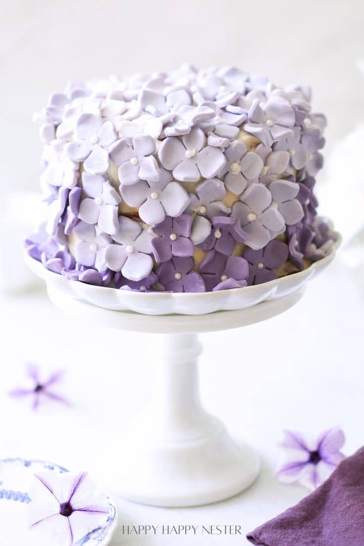 Hydrangea Cake - Happy Happy Nester