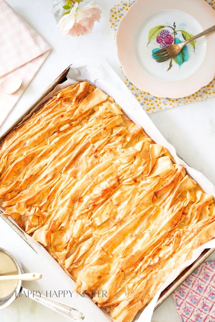 Phyllo Dough Crinkle Cake - Happy Happy Nester