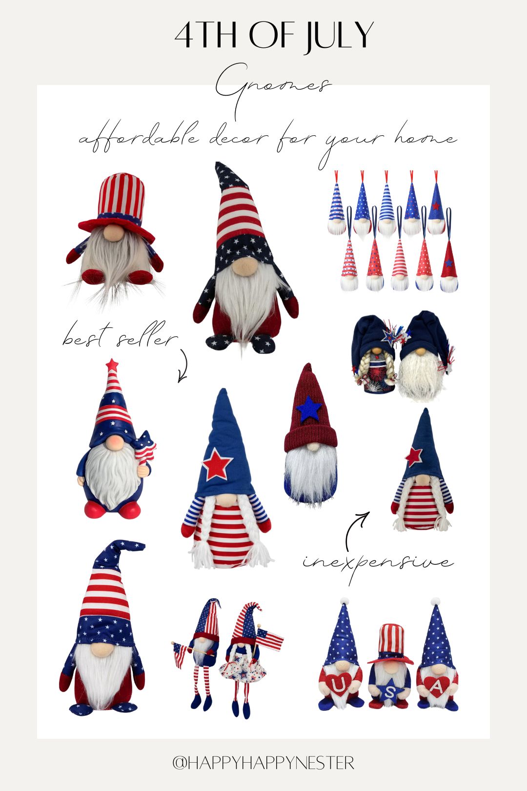 4th of July Gnomes - Happy Happy Nester