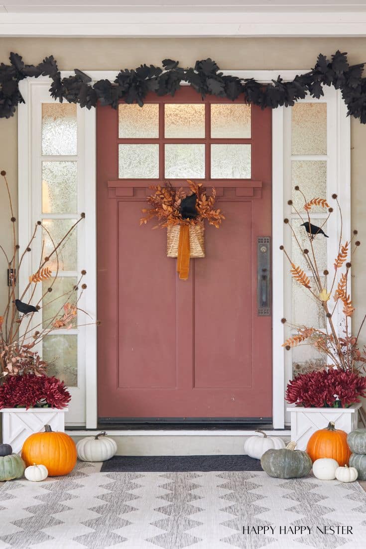 Fall Decorating Ideas for a Small Front Porch - Happy Happy Nester
