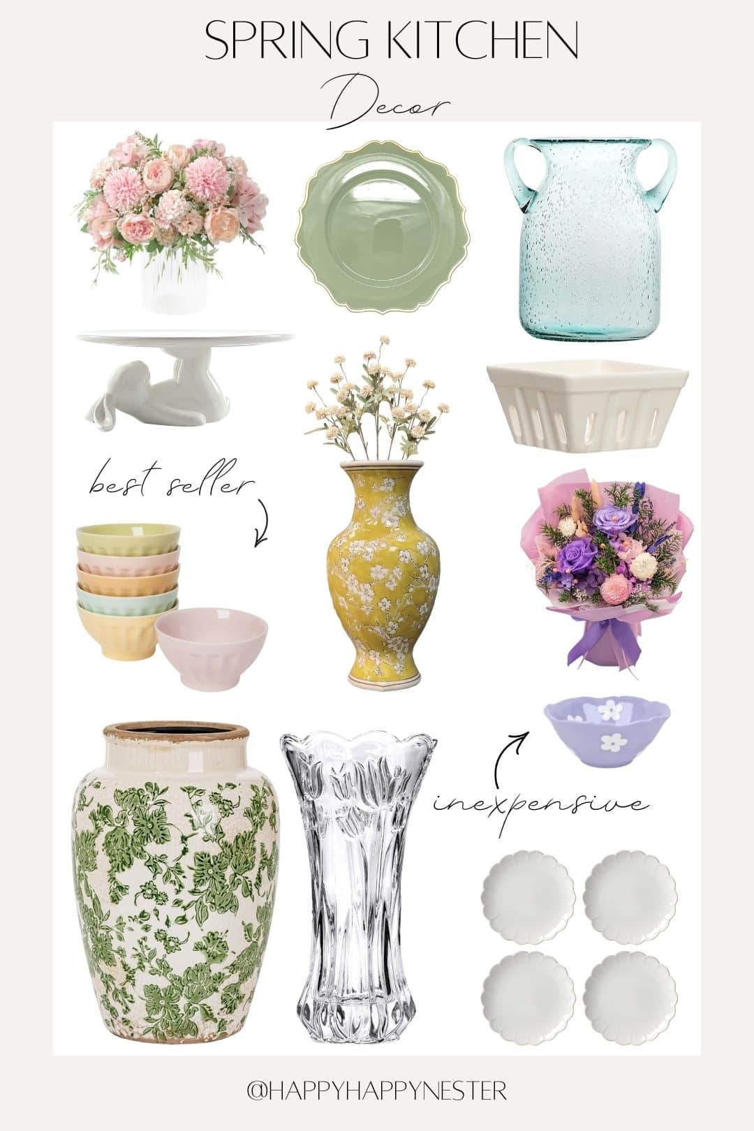 Spring Kitchen Decor - Happy Happy Nester