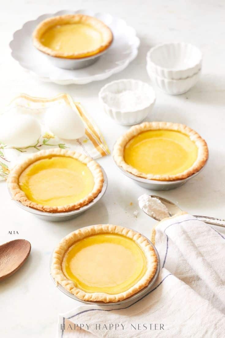 Chinese Egg Custard Tart Recipe - Happy Happy Nester
