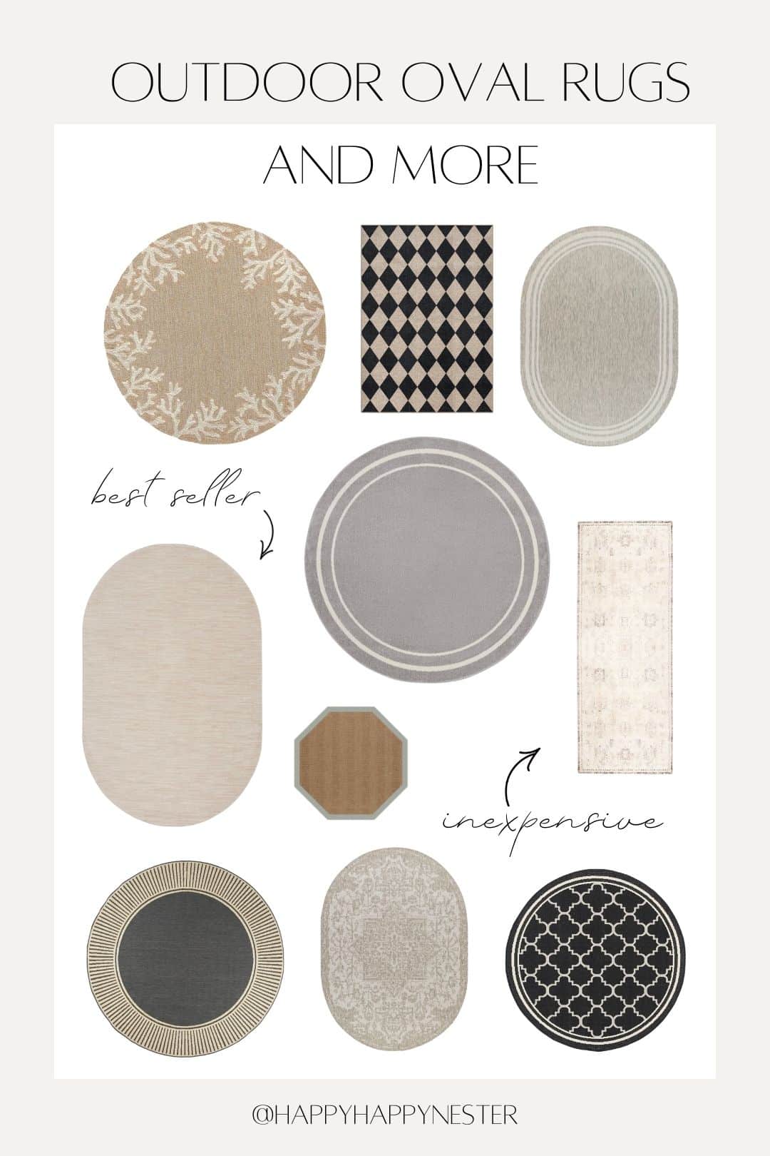 Outdoor Oval Rugs and More - Happy Happy Nester