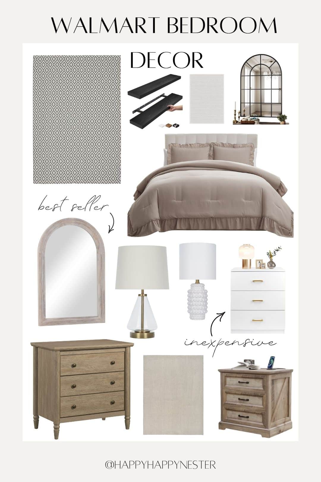 Walmart Bedroom Decor - Happy Happy Nester