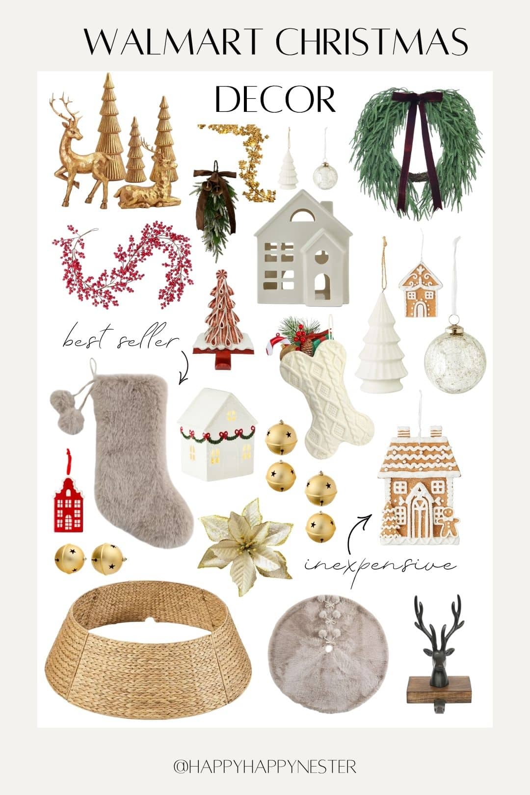 Walmart Christmas Decor - Happy Happy Nester