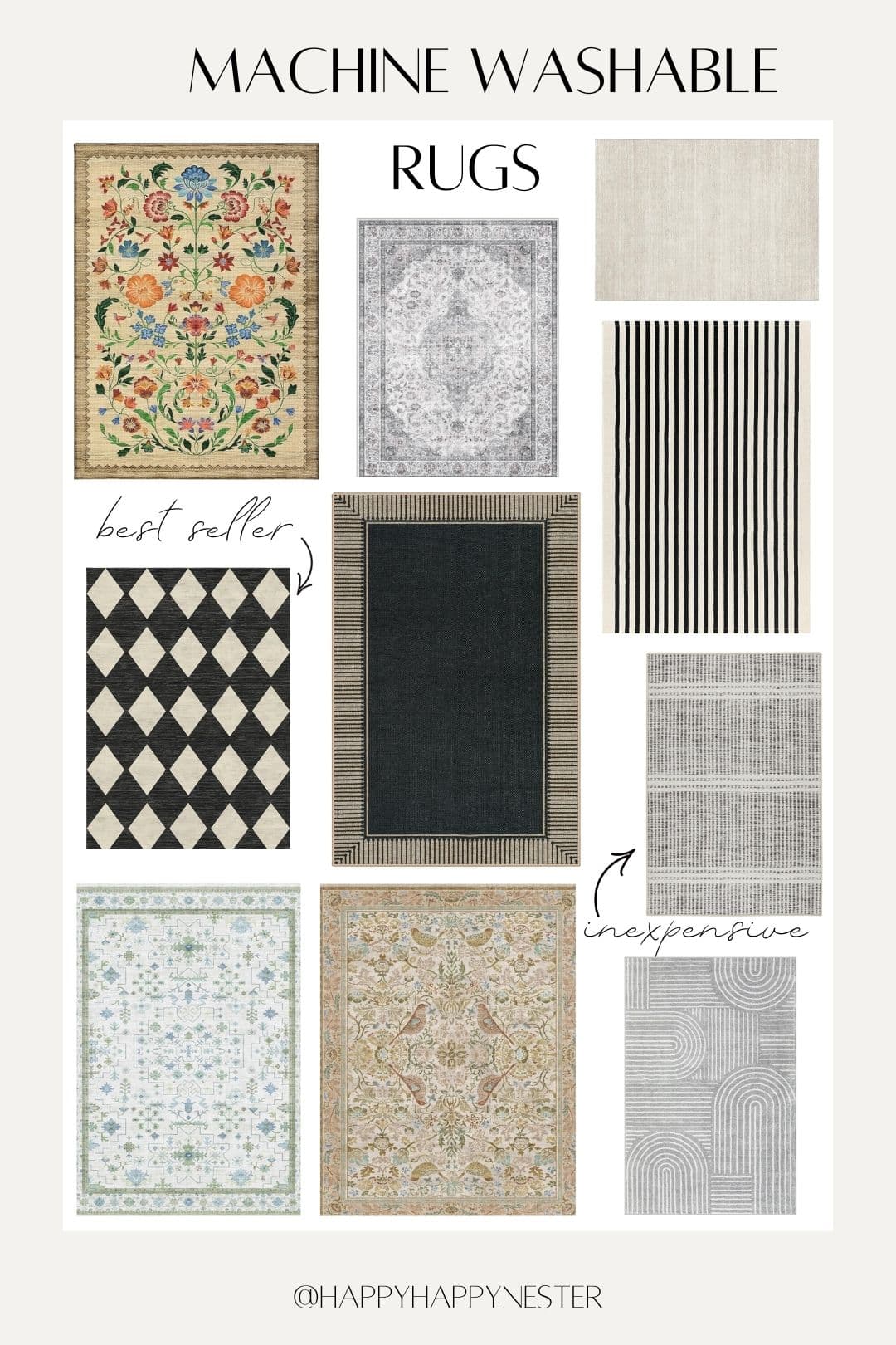 Machine Washable Rugs - Happy Happy Nester